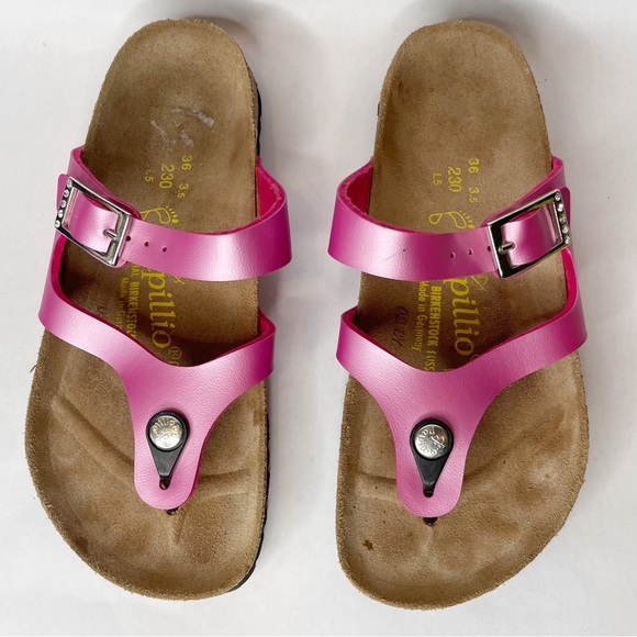 Papillio | Shoes | Papillio By Birkenstock Fussbett Gizeh Pink Sandal ...